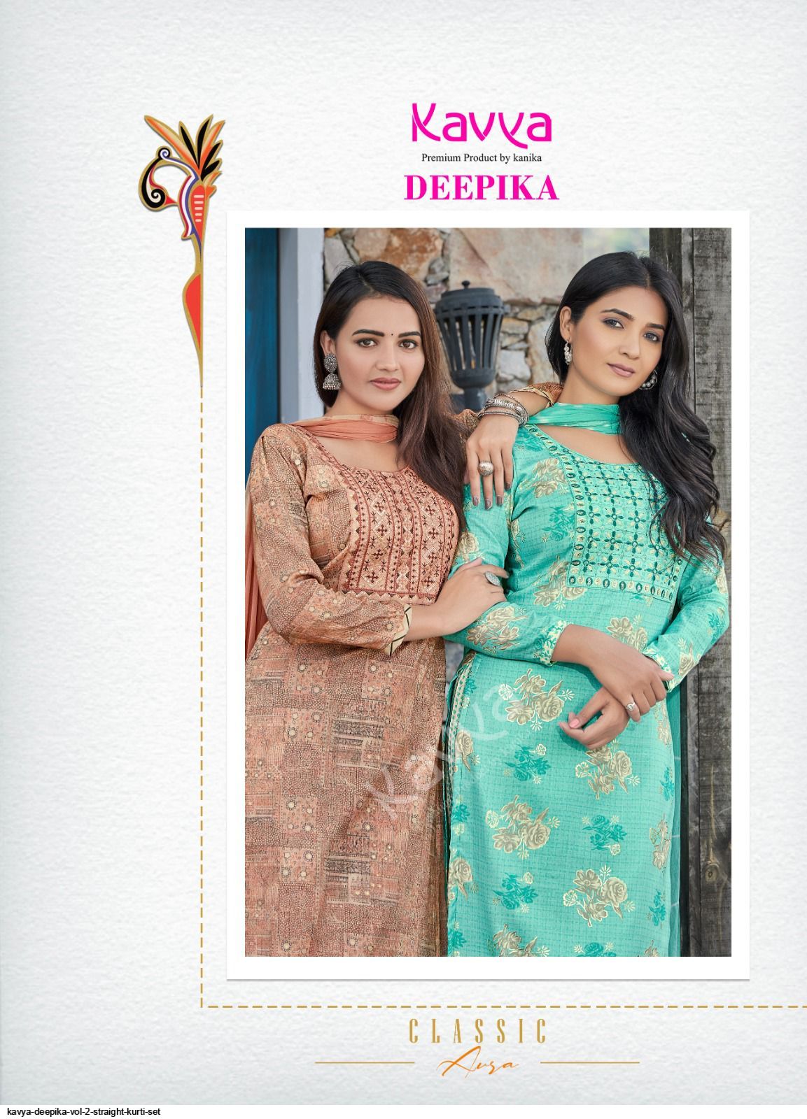 KAVYA DEEPIKA VOL 2 straight kurti SET