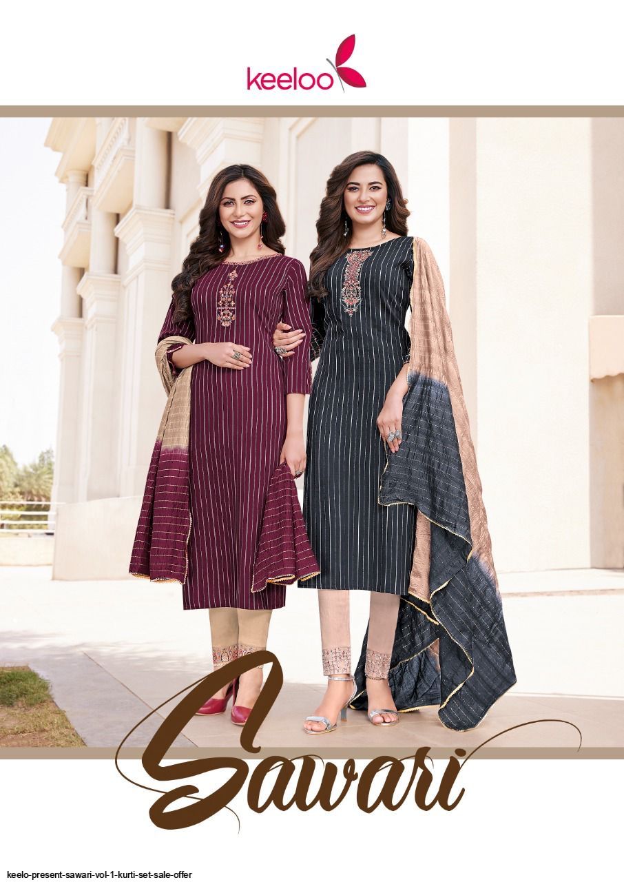 Keelo present sawari vol 1 kurti set sale offer