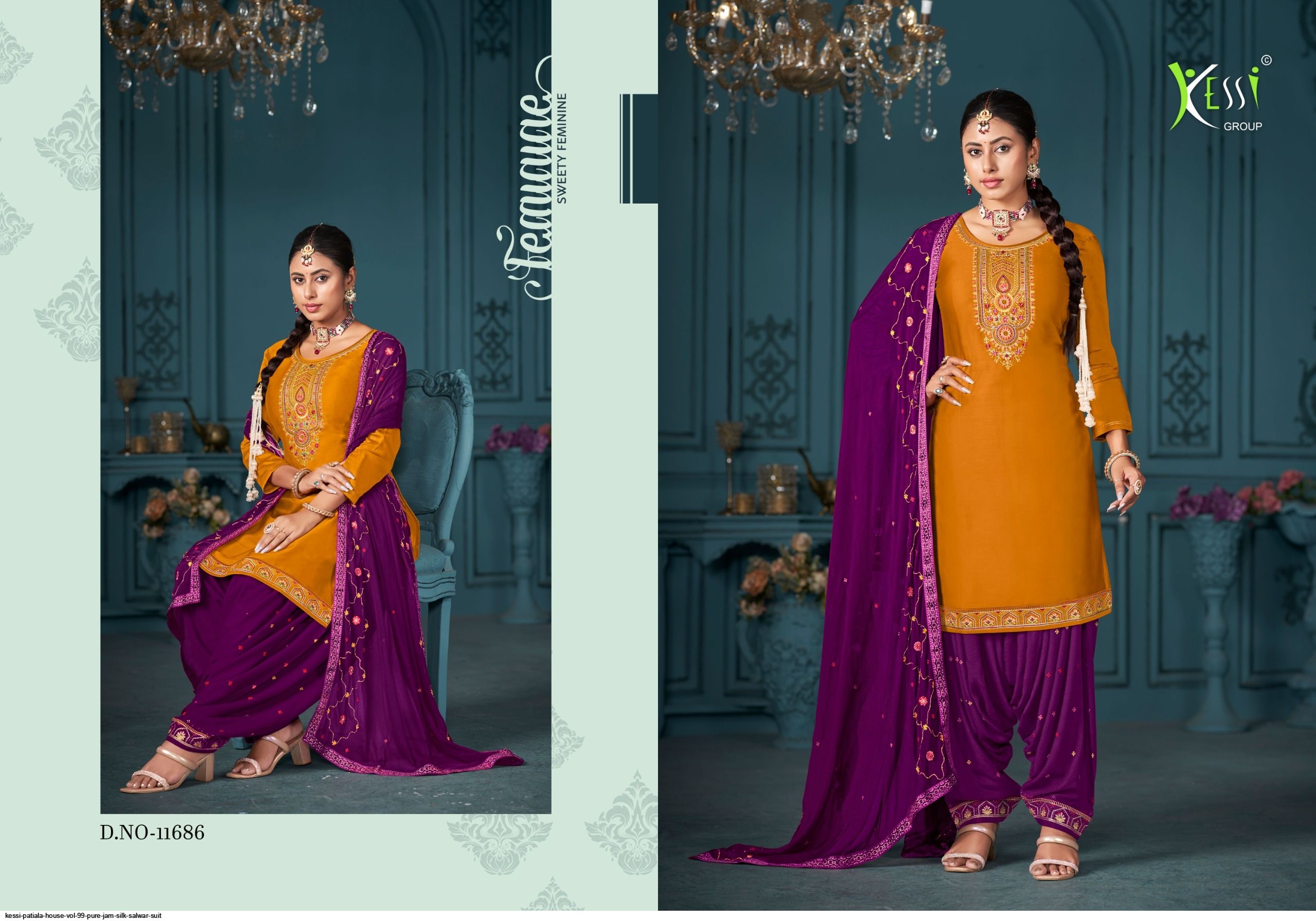 KESSI PATIALA HOUSE VOL-99 Pure Jam Silk salwar suit