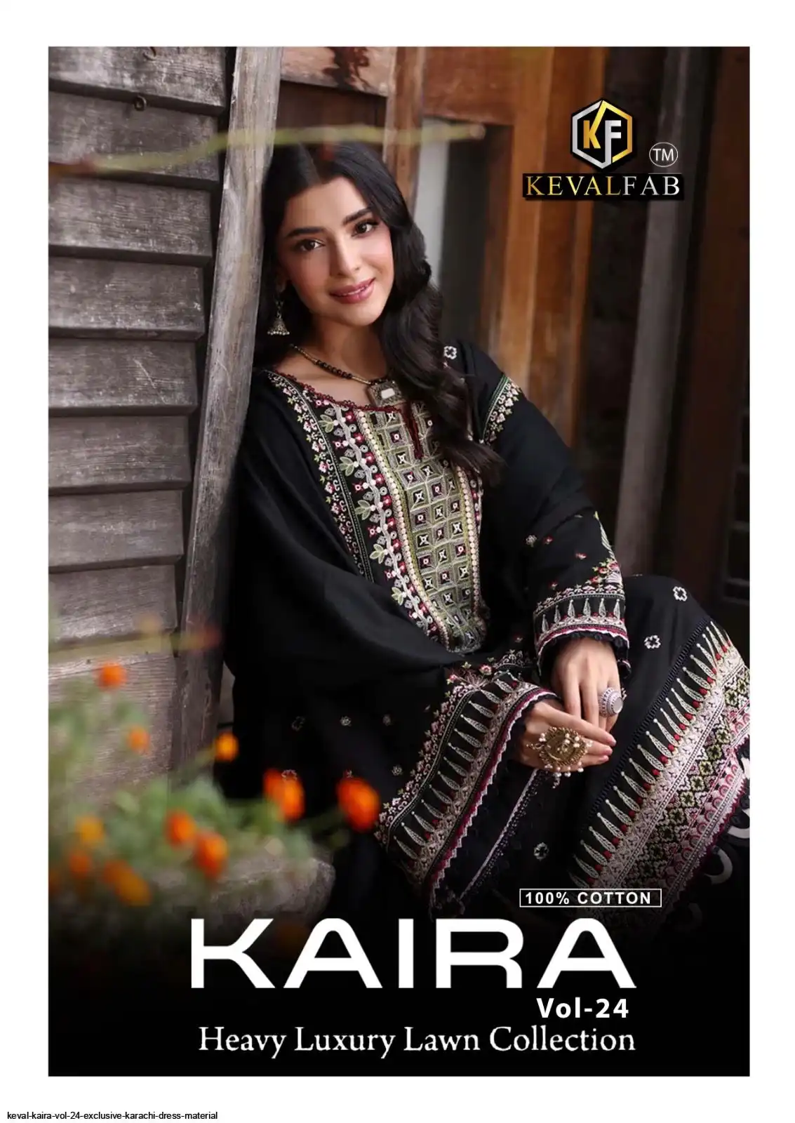 Keval Kaira Vol 24 Exclusive Karachi Dress Material