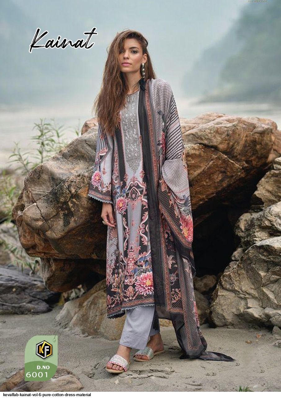 KEVALfab KAINAT VOL-6 pure cotton dress material
