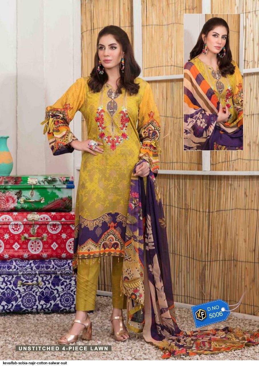 KEVALfab SOBIA NAJIR COTTON salwar suit