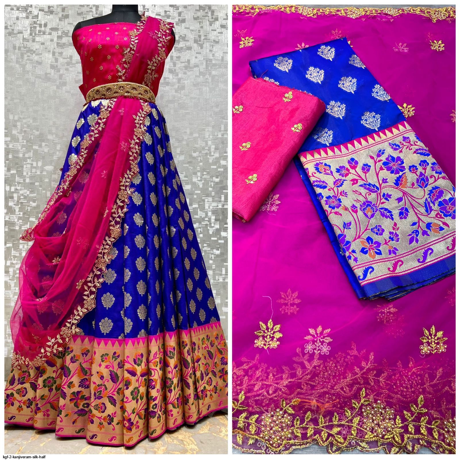 KGF 2 KANJIVERAM SILK HALF