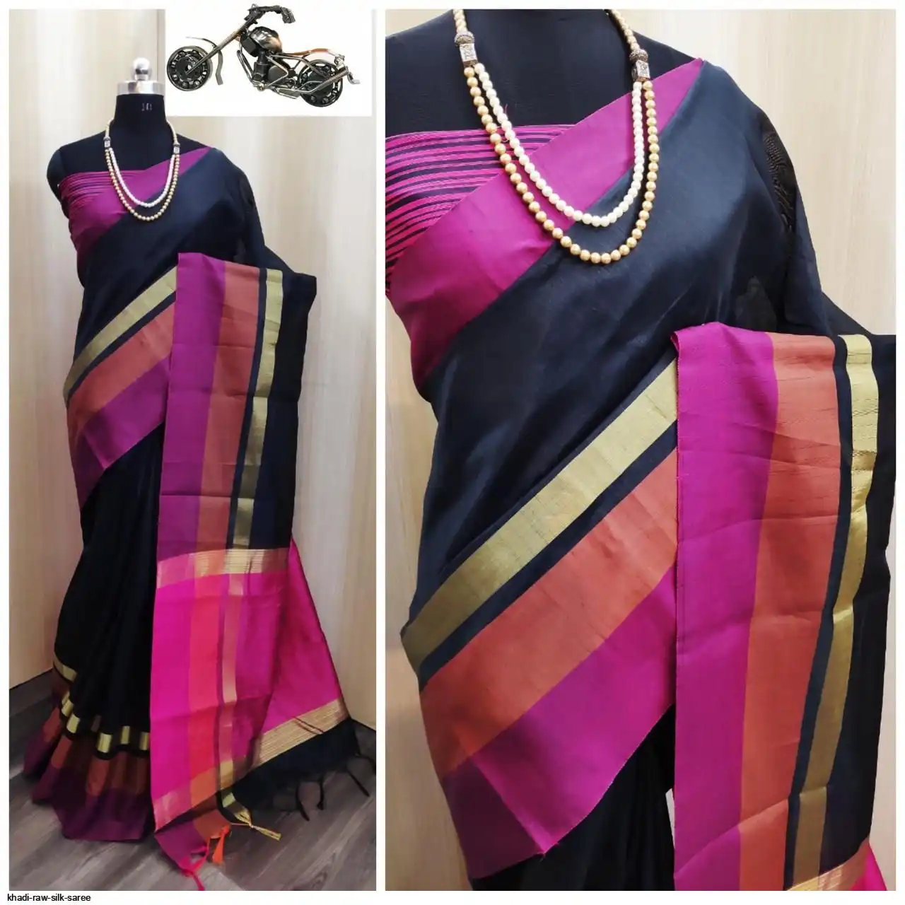 KHADI Raw Silk Saree