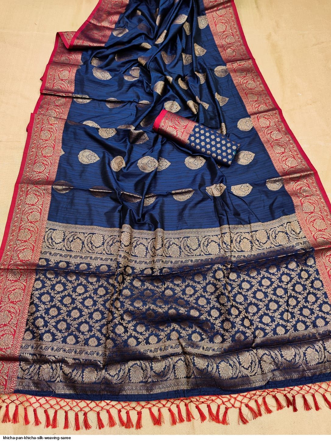 KHICHA PAN KHICHA SILK WEAVING SAREE