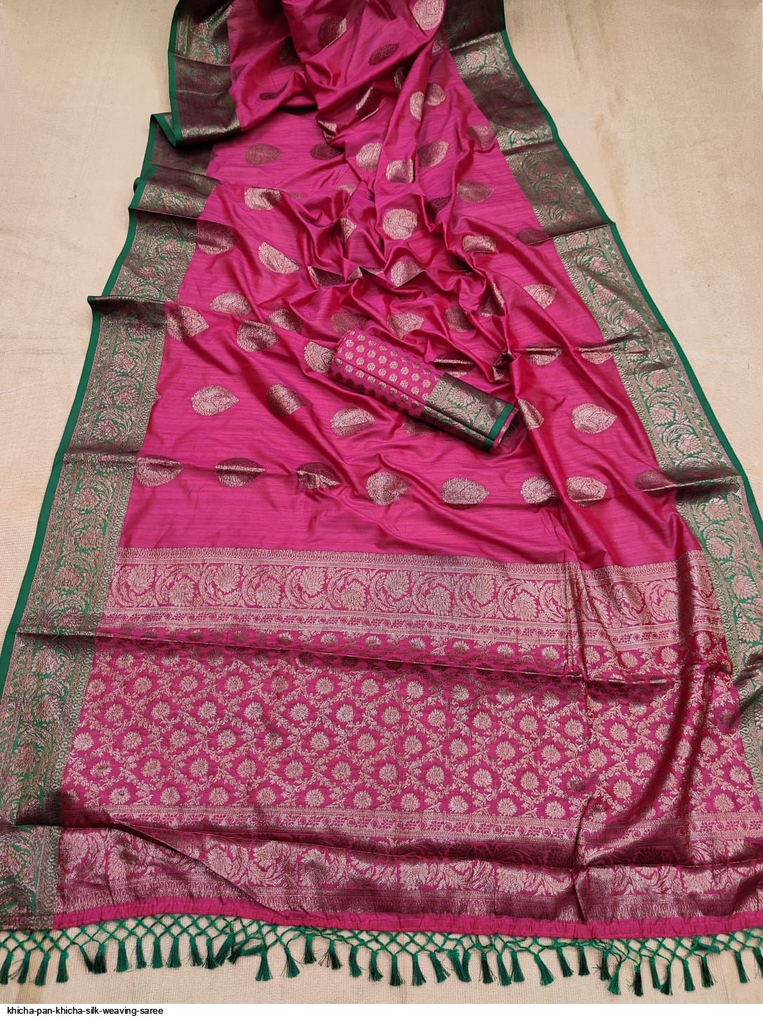 KHICHA PAN KHICHA SILK WEAVING SAREE