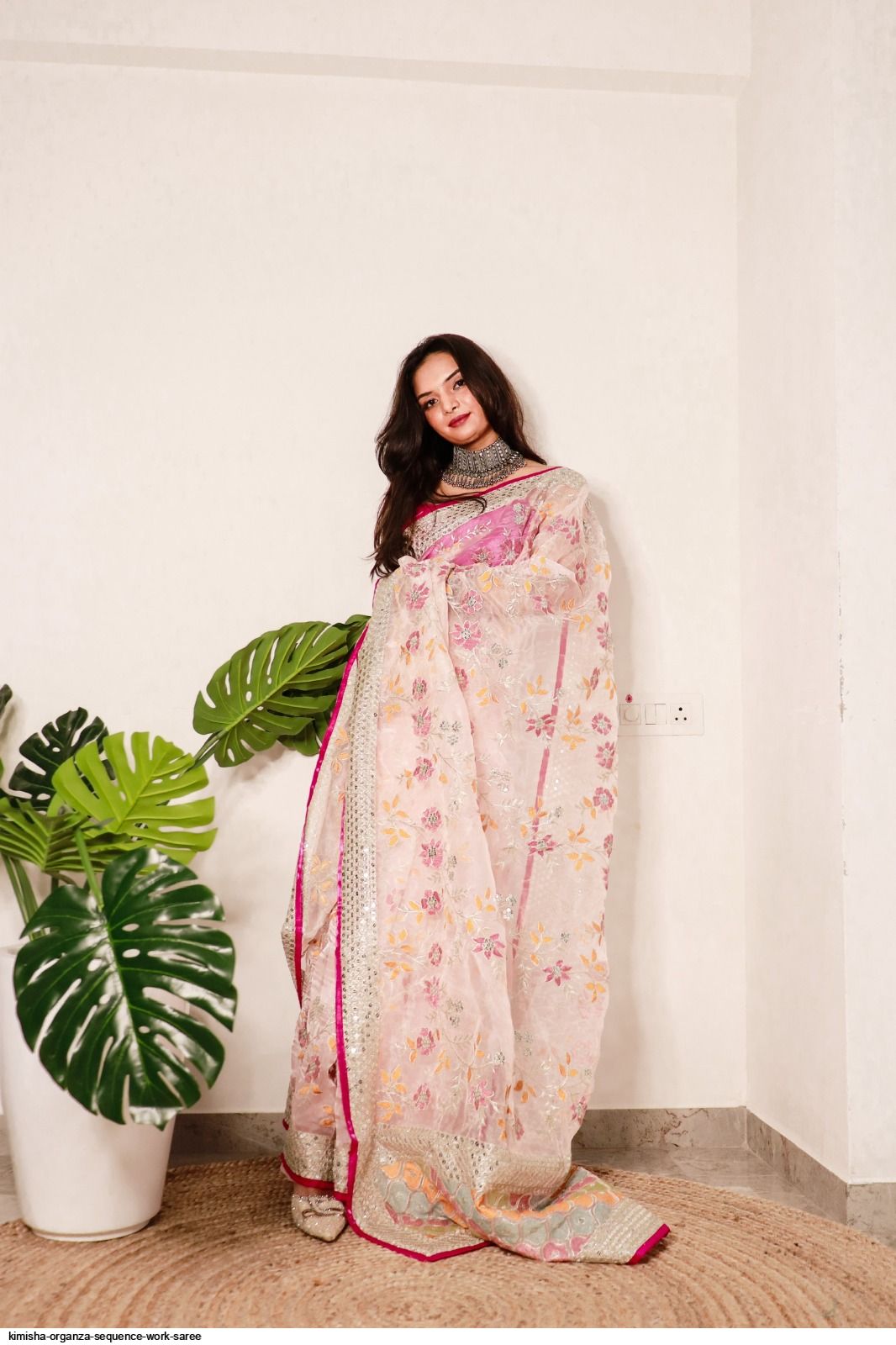 KIMISHA Organza sequence work saree