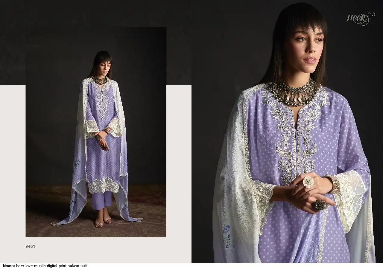 KIMORA heer love muslin digital print salwar suit
