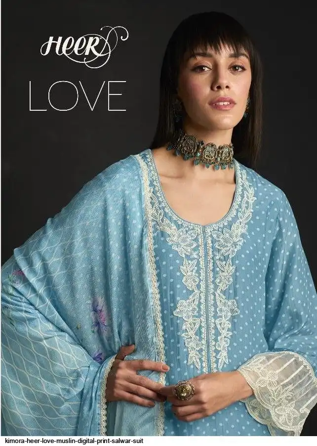 KIMORA heer love muslin digital print salwar suit