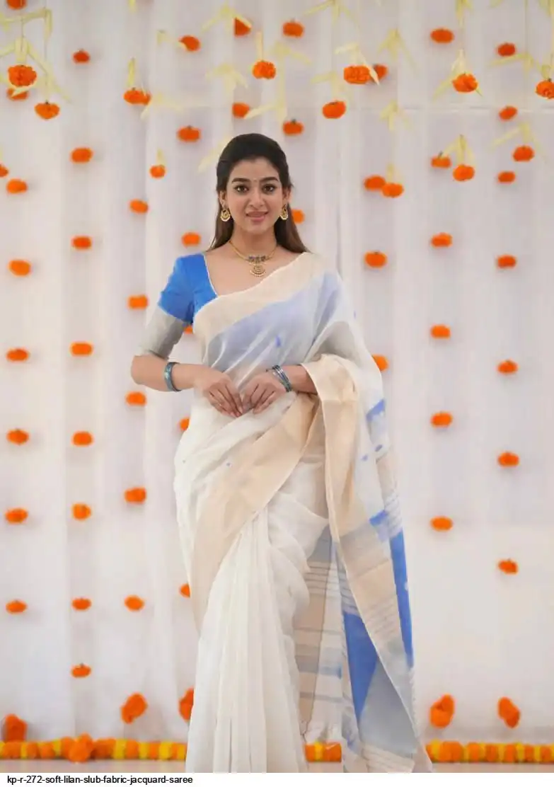 Jacquard Saree Wholesale – Soft Lilan Slab Fabric for Retailers