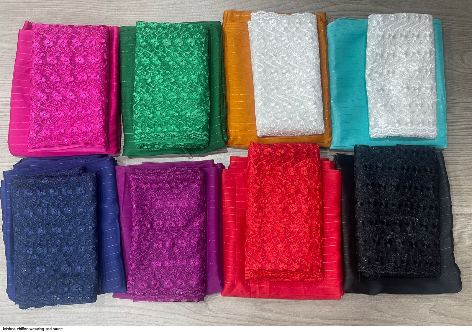 KRISHNA Chiffon Weaving Zari Saree