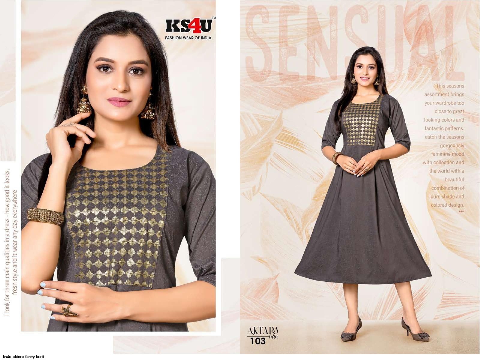 KS4U AKTARA fancy kurti
