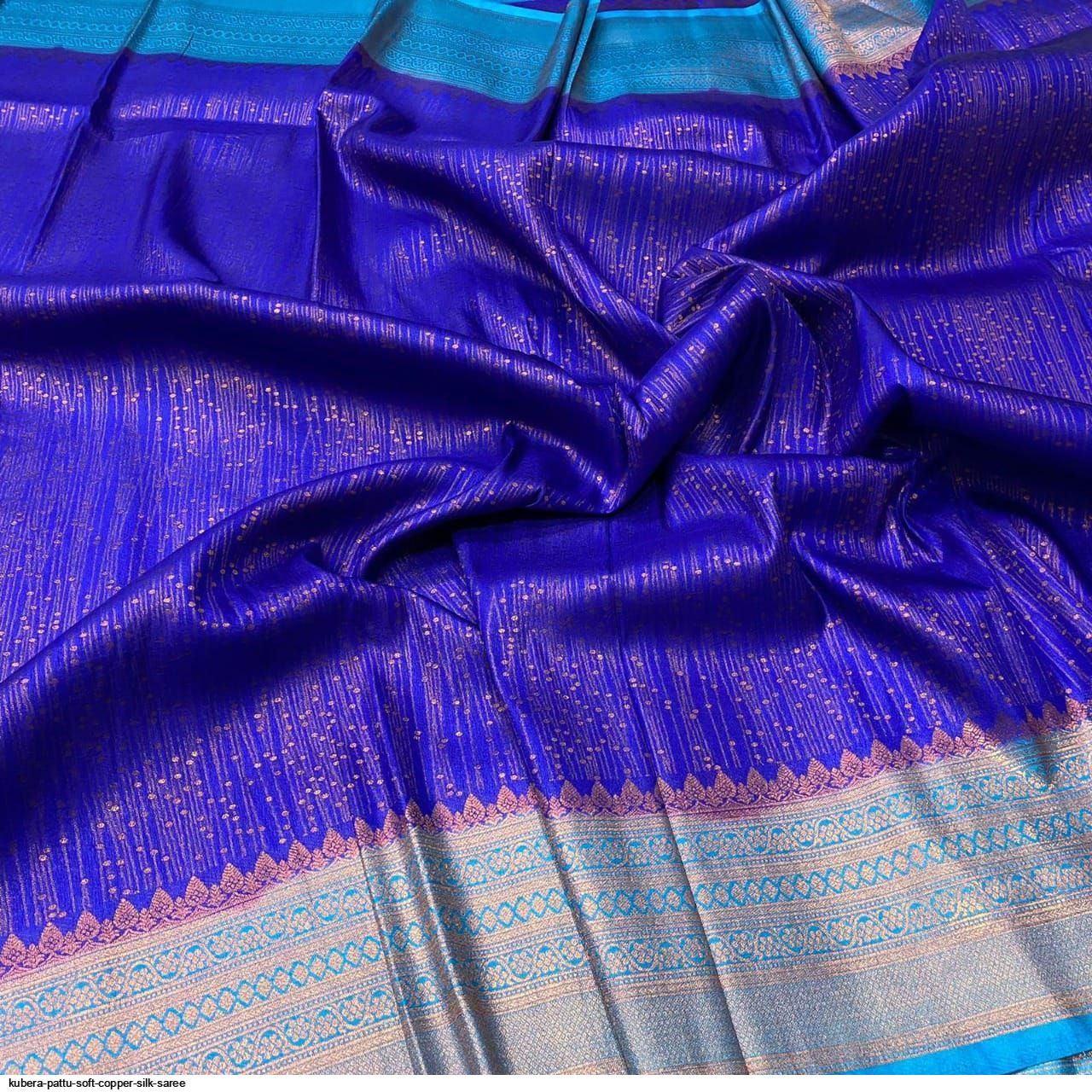 KUBERA PATTU SOFT COPPER SILK SAREE