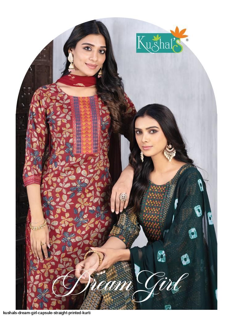 KUSHALS DREAM GIRL Capsule straight printed kurti