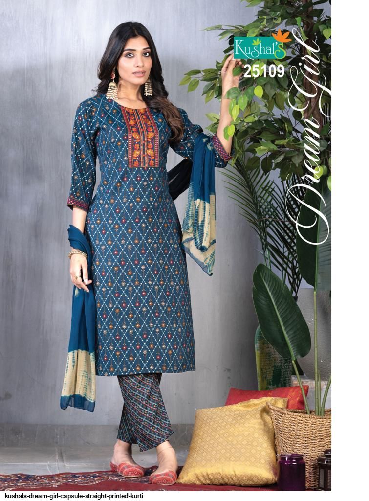 KUSHALS DREAM GIRL Capsule straight printed kurti