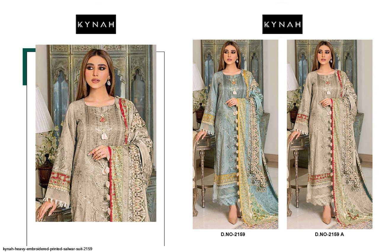 KYNAH HEAVY EMBROIDERED PRINTED SALWAR SUIT 2159