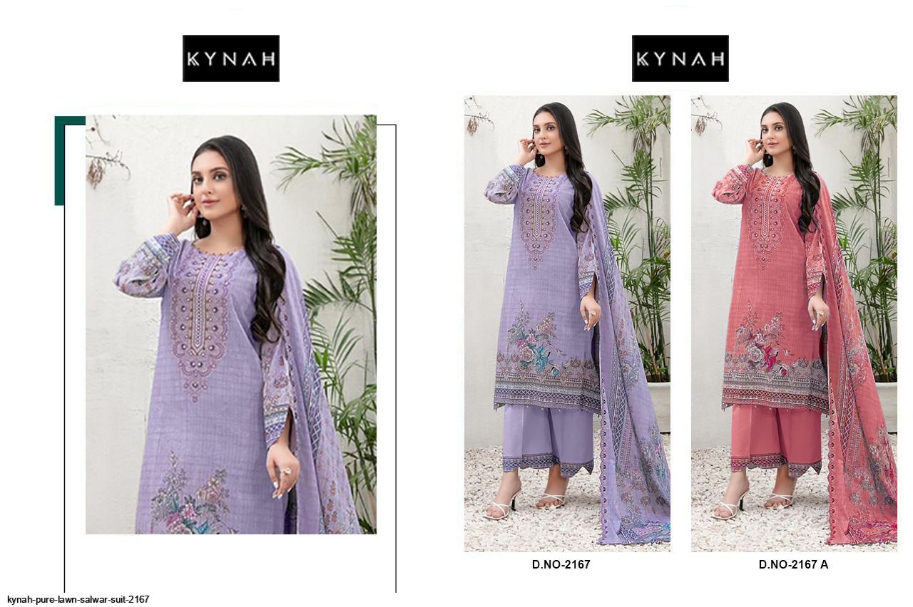 KYNAH PURE LAWN SALWAR SUIT 2167