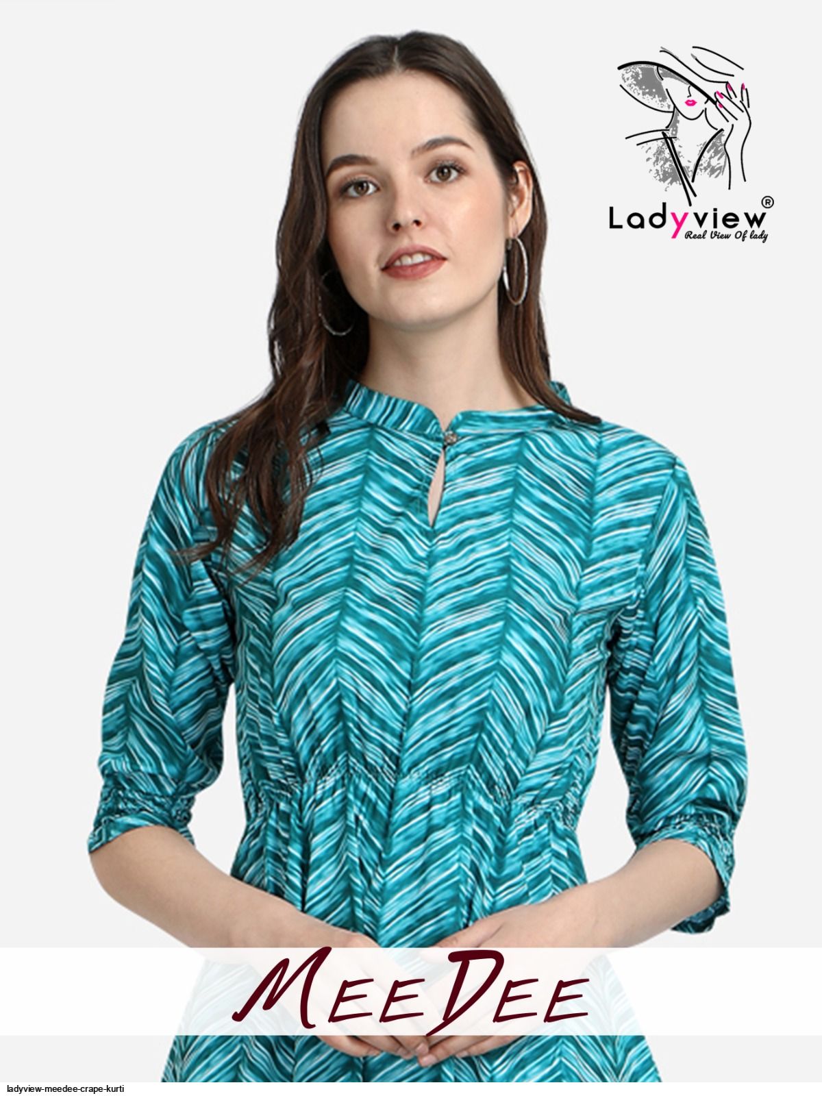 Ladyview MeeDee Crape kurti