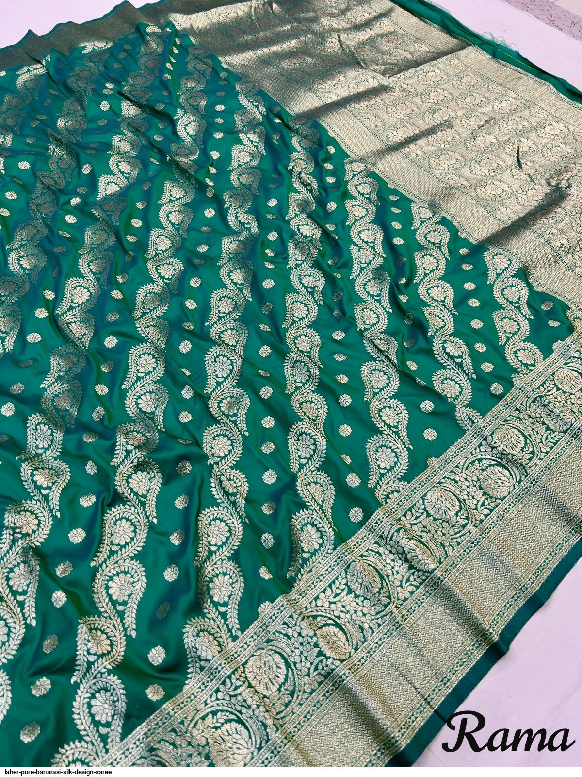 LAHER Pure Banarasi Silk design saree