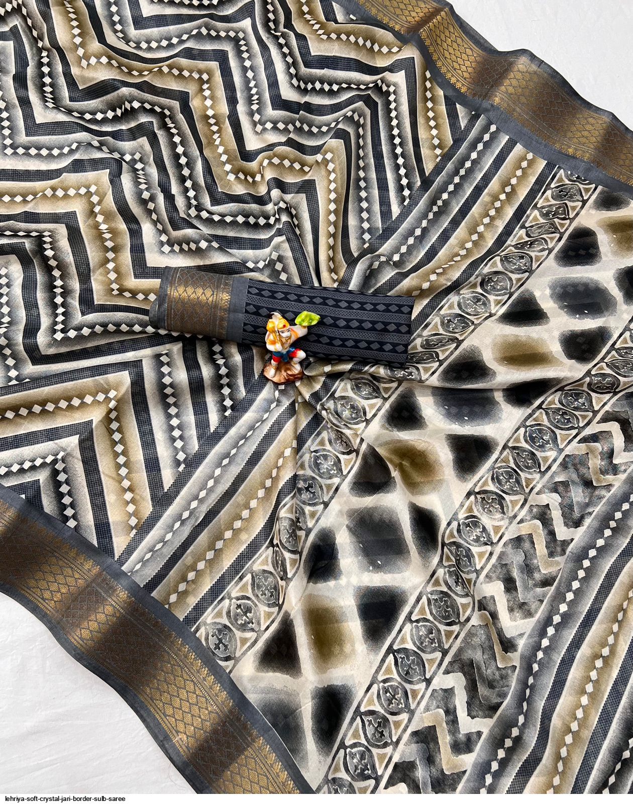 LEHRIYA SOFT Crystal jari border Sulb saree