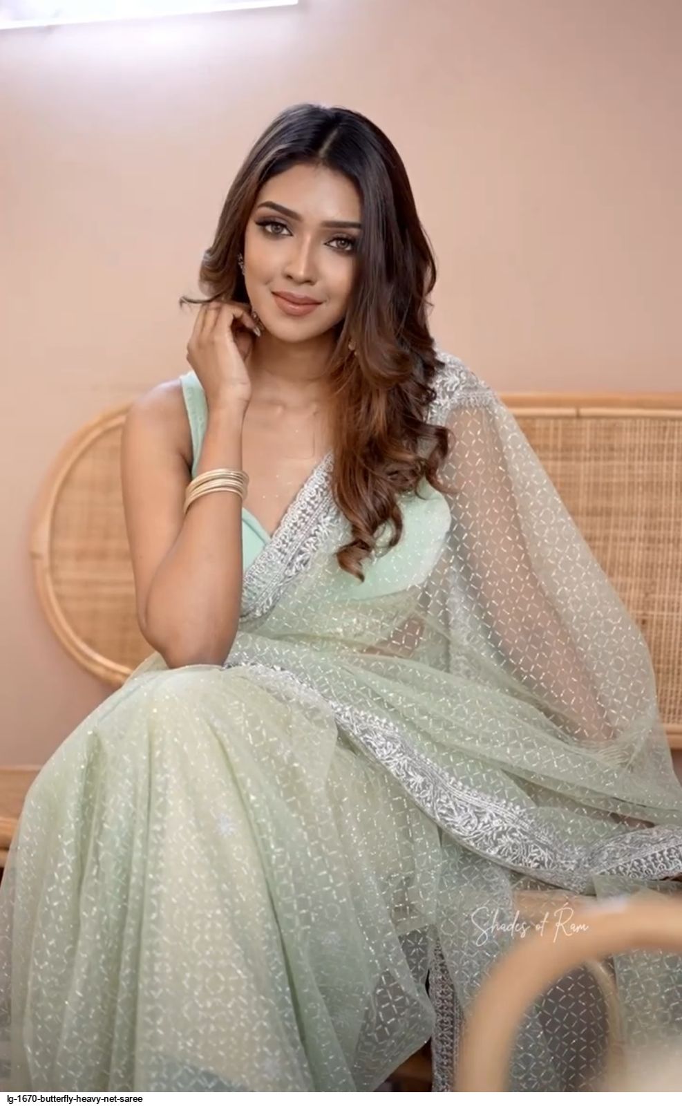 LG 1670 BUTTERFLY HEAVY NET SAREE