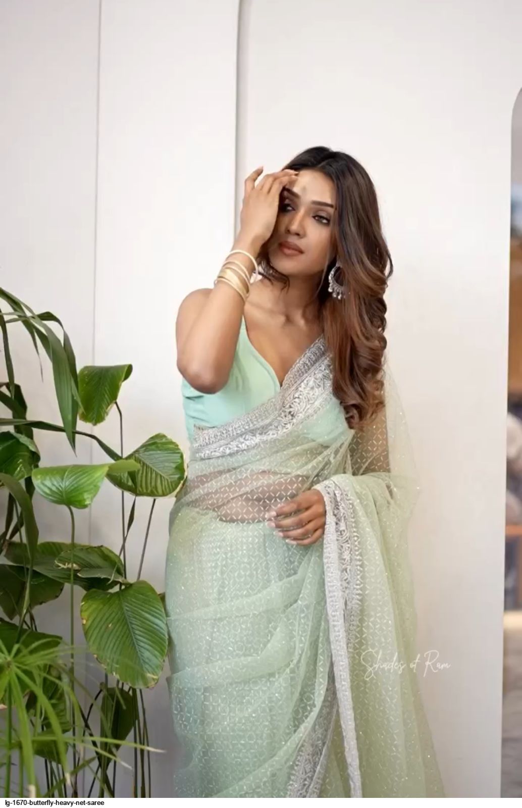 LG 1670 BUTTERFLY HEAVY NET SAREE