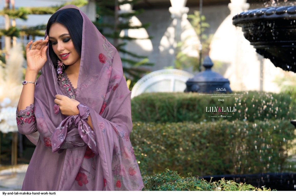 LILY AND LALI MALVIKA HAND WORK KURTI