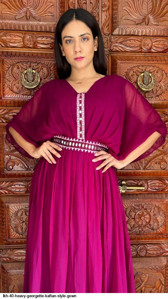Lkh-40 Heavy Georgette KAFTAN STYLE GOWN