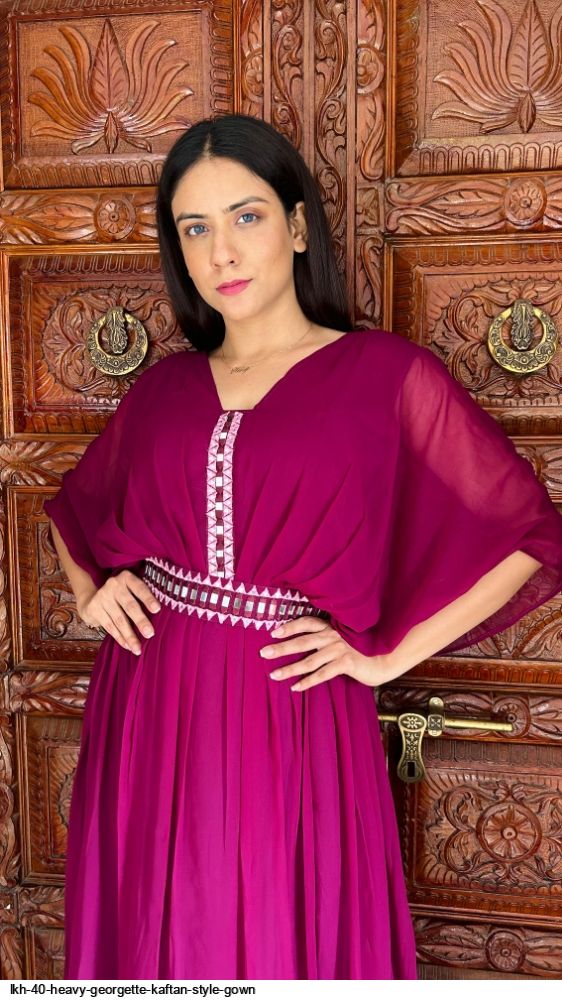 Lkh-40 Heavy Georgette KAFTAN STYLE GOWN