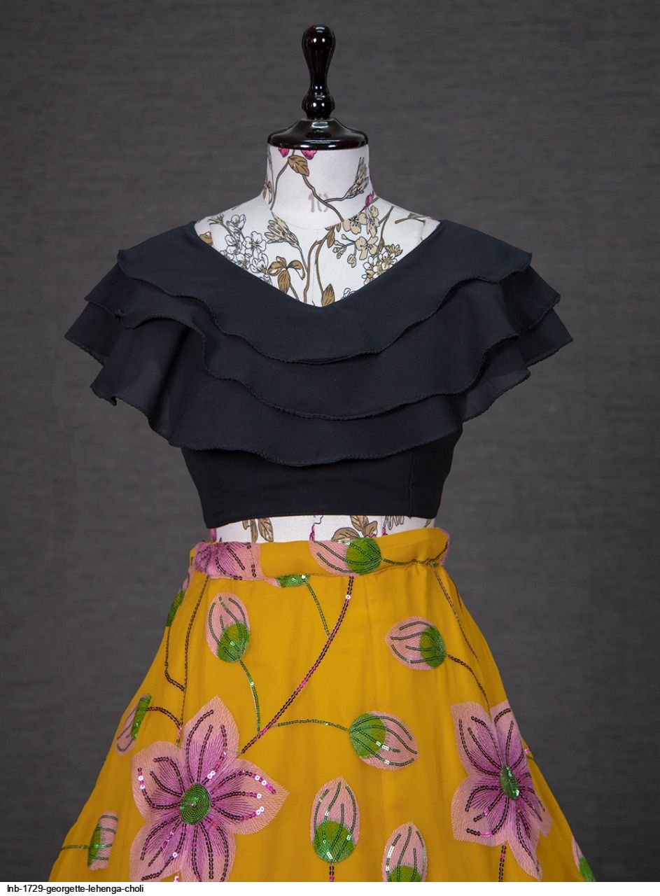 lnb 1729 Georgette lehenga choli