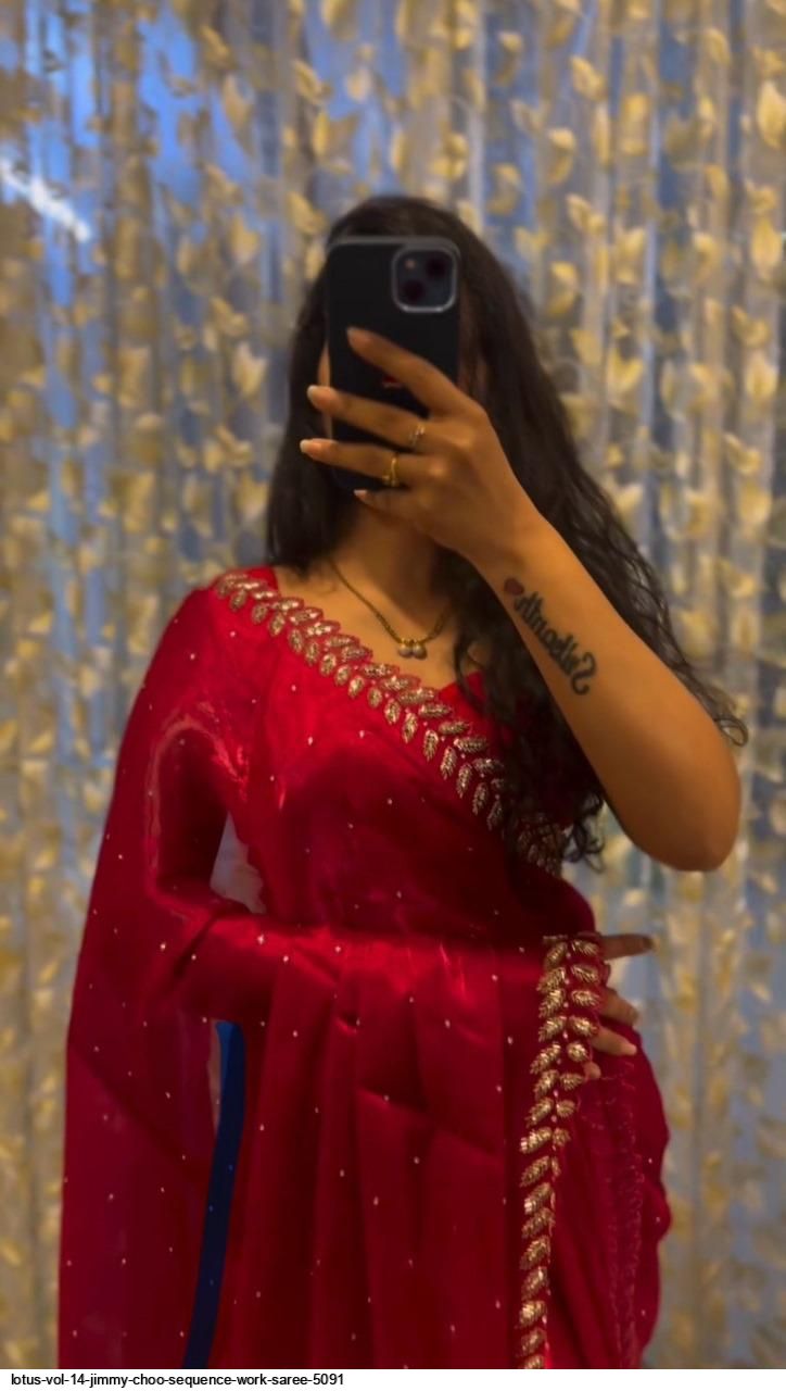 Lotus VOL 14 JIMMY CHOO SEQUENCE WORK SAREE 5091