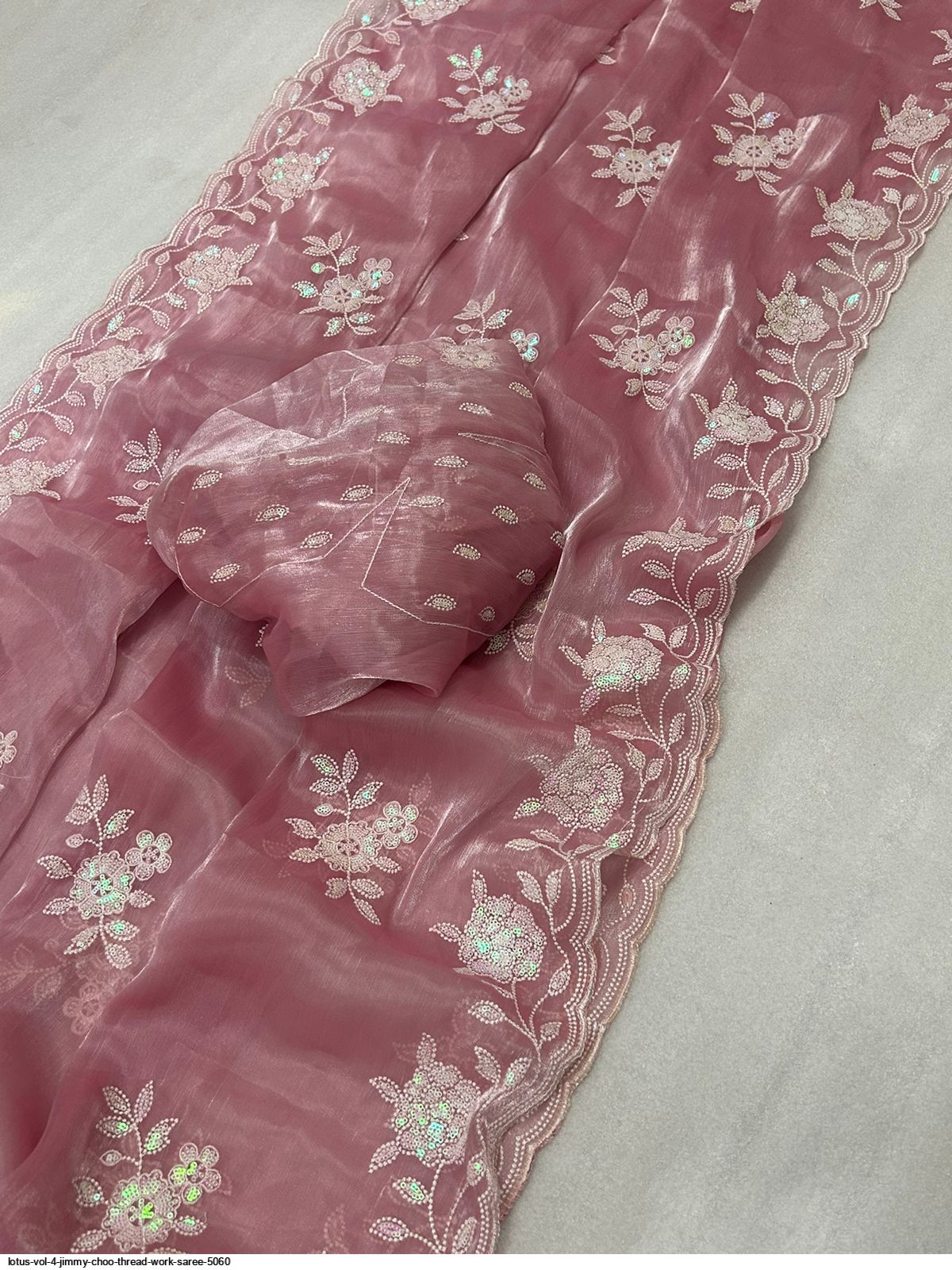 Lotus VOL 4 JIMMY CHOO THREAD WORK SAREE 5060