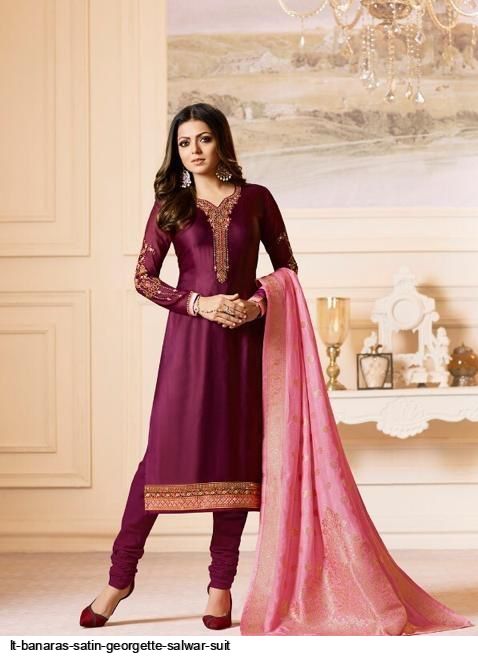 LT BANARAS Satin Georgette SALWAR SUIT