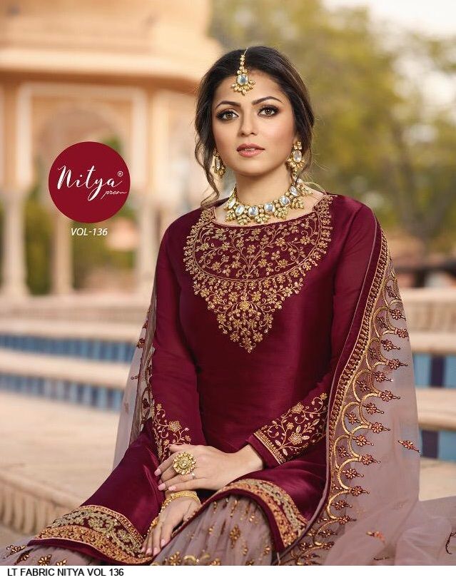 LT FABRIC NITYA VOL 136 | Lt Fabrics Nitya Suits