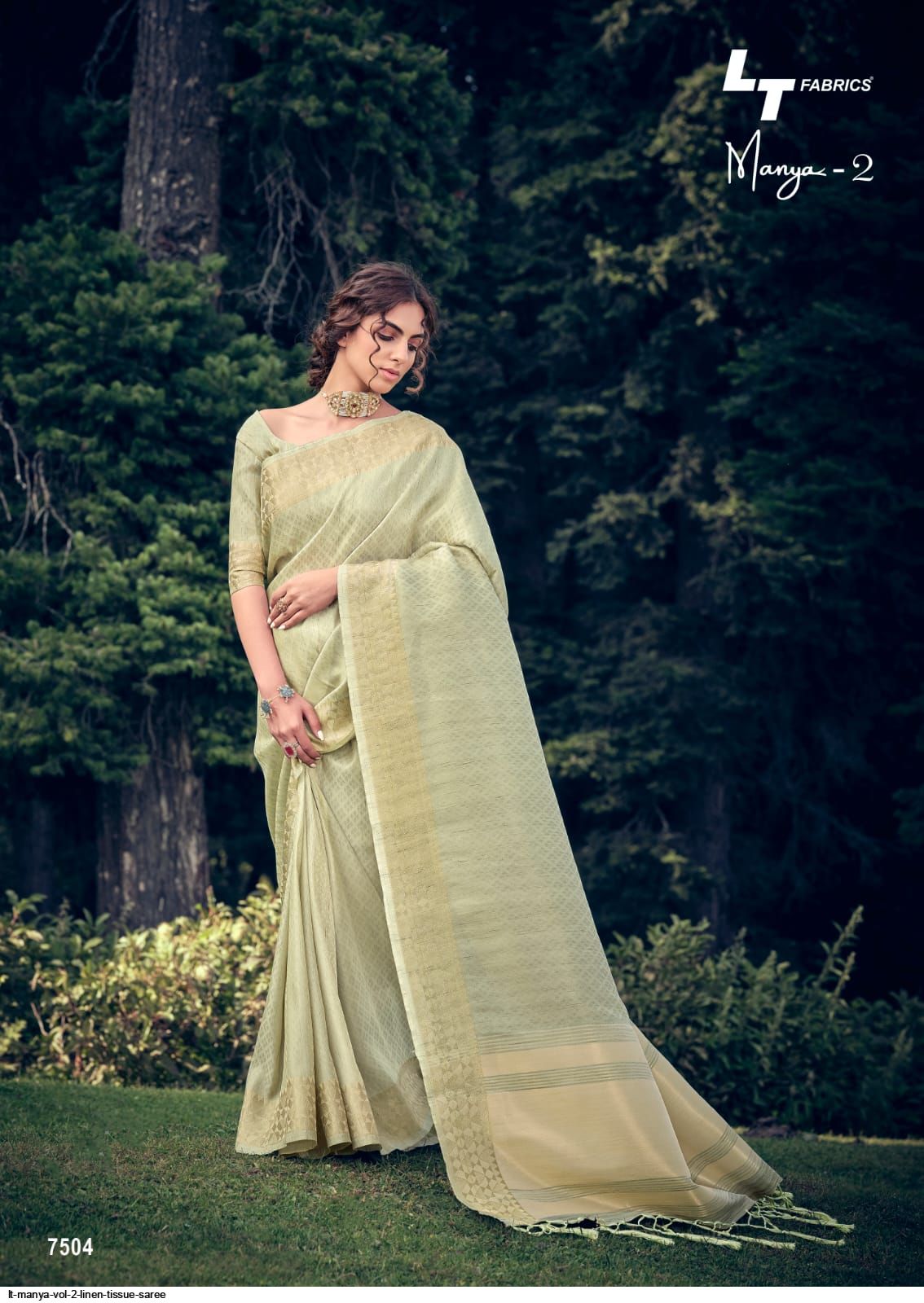 LT MANYA VOL 2 LINEN TISSUE SAREE