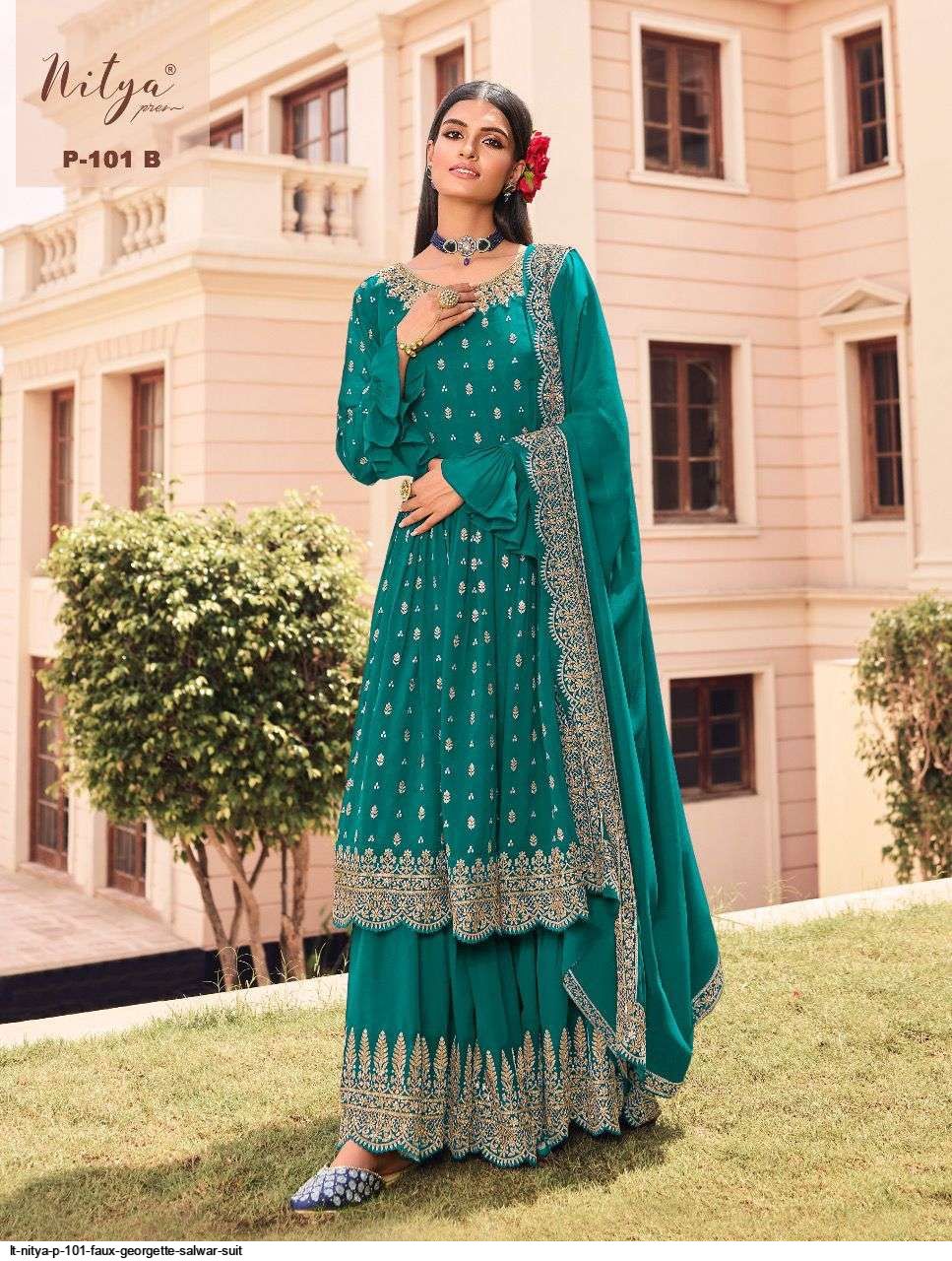 LT NITYA P 101 FAUX GEORGETTE SALWAR SUIT