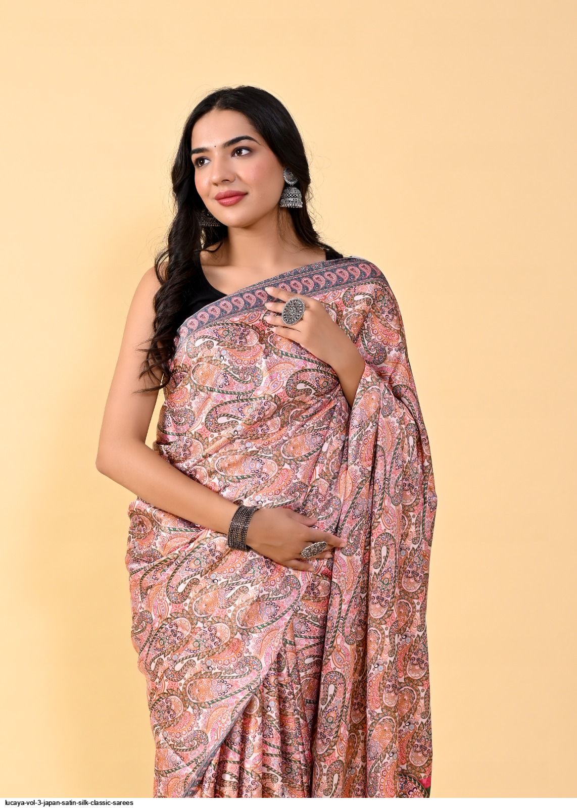 Lucaya Vol 3 japan satin silk classic sarees