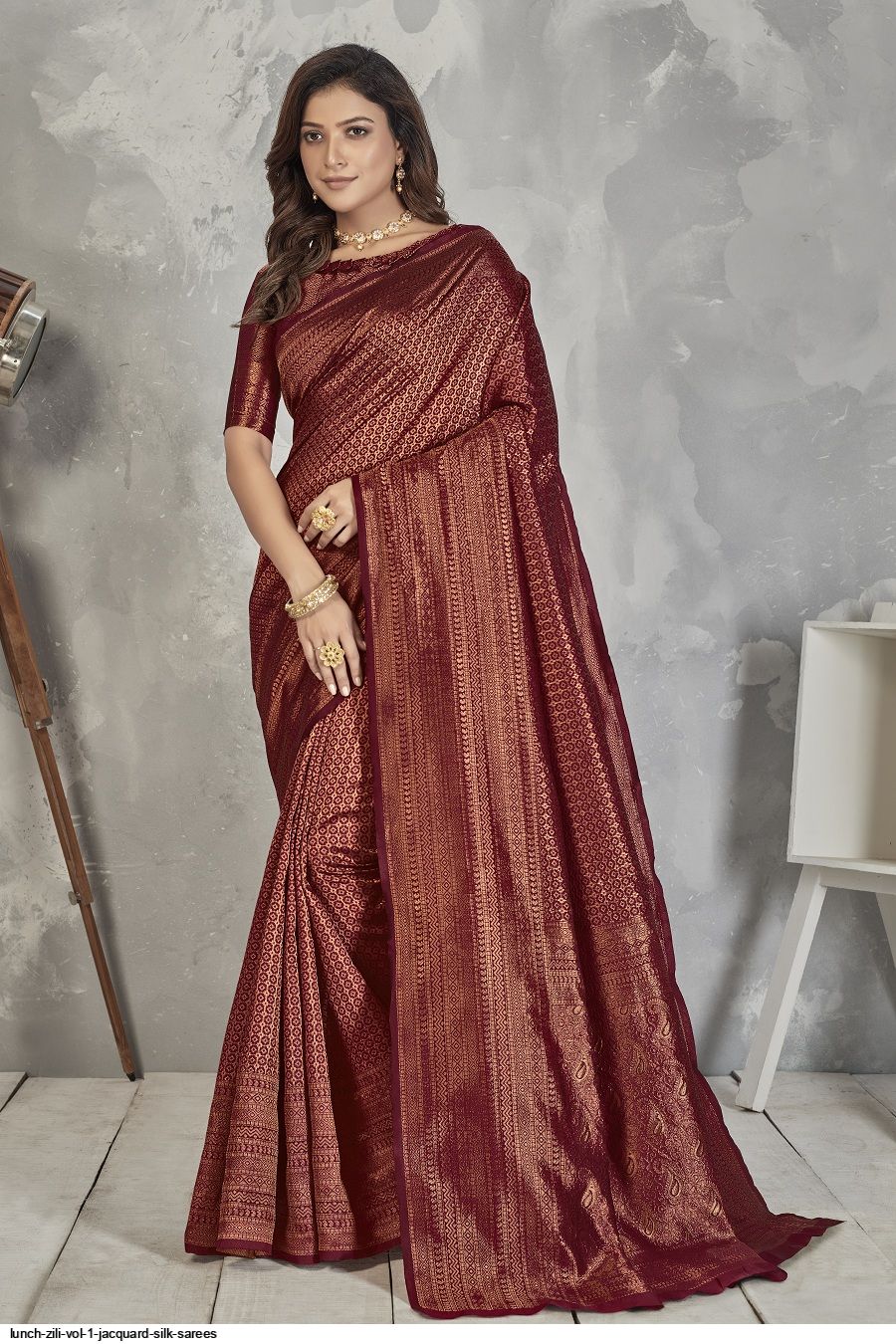 LUNCH ZILI VOL 1 JACQUARD SILK SAREES