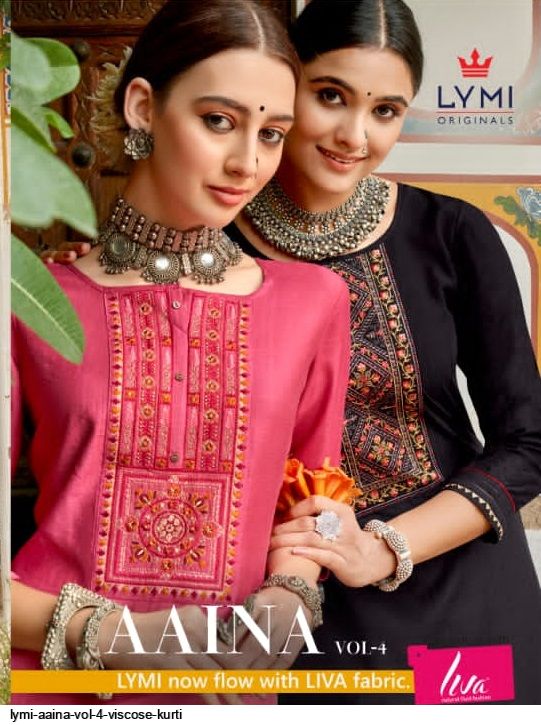 LYMI AAINA VOL 4 Viscose KURTI