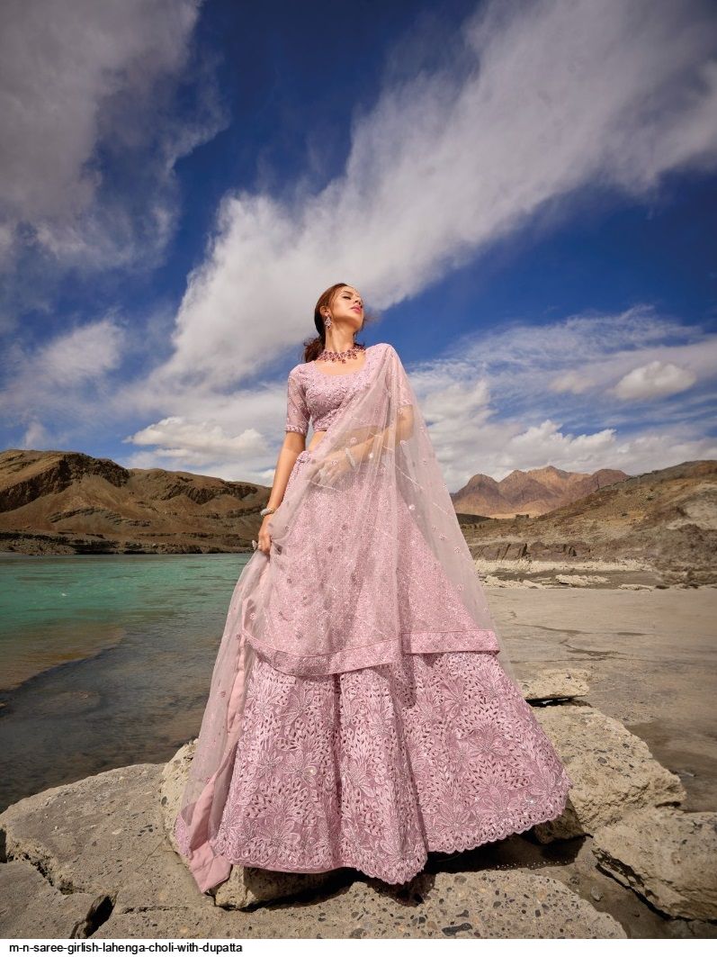 M N SAREE GIRLISH LAHENGA CHOLI WITH DUPATTA