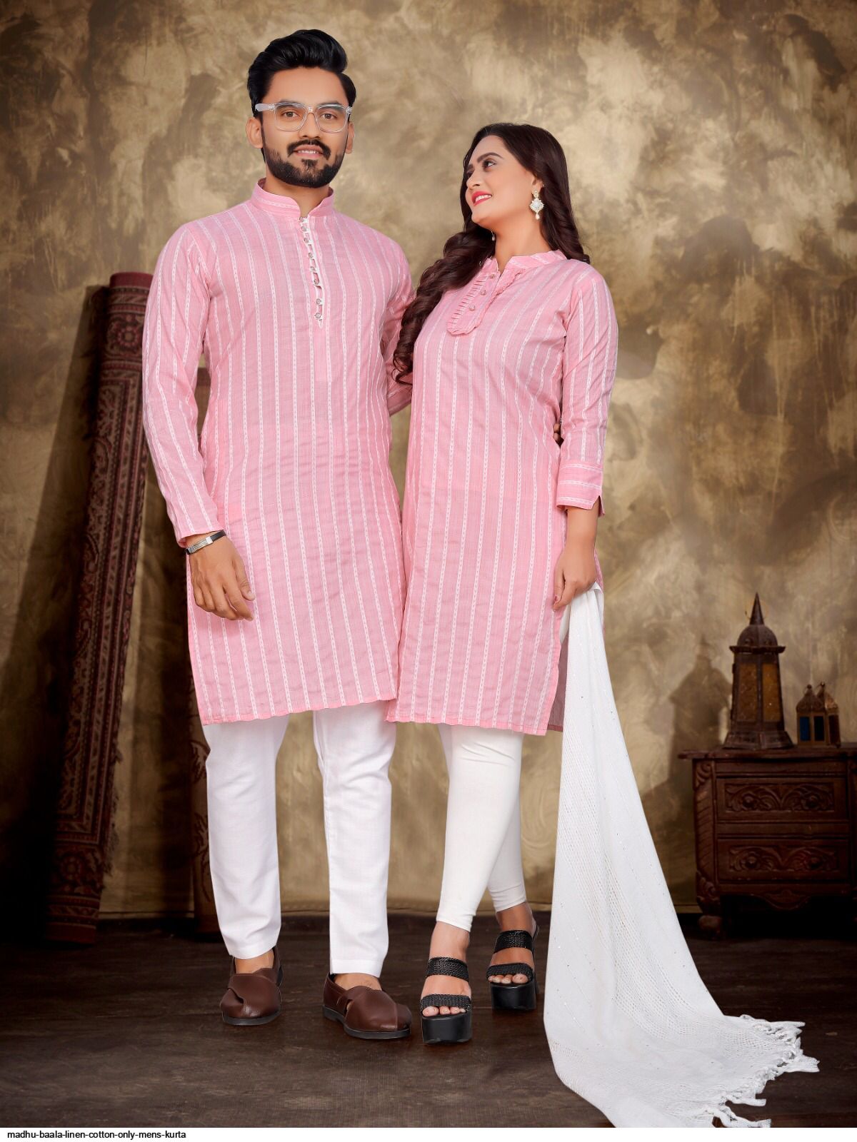 Madhu-Baala linen cotton only mens kurta