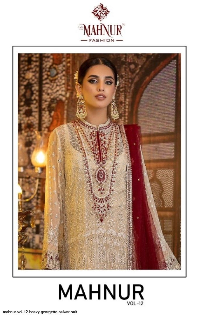 MAHNUR VOL 12 Heavy georgette salwar suit
