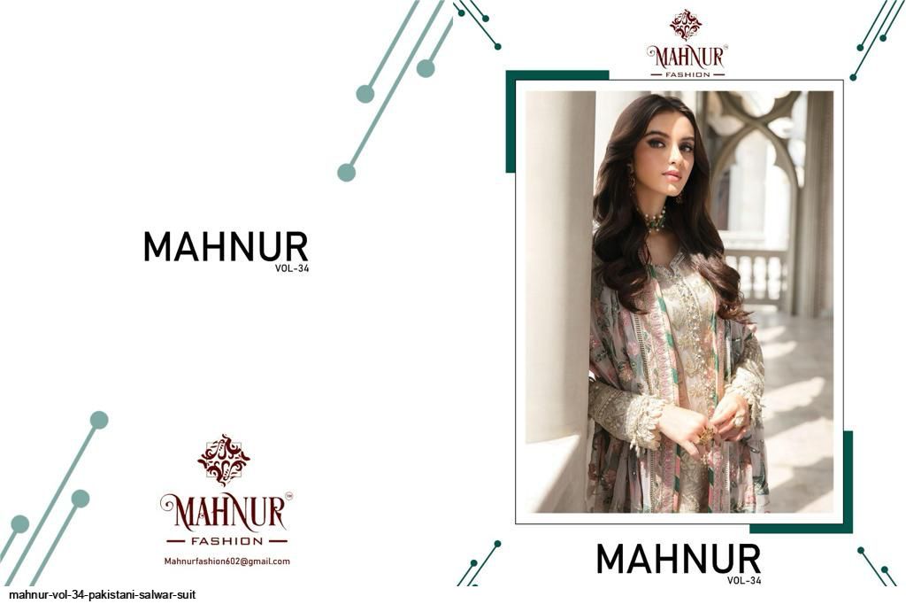 MAHNUR VOL 34 PAKISTANI SALWAR SUIT