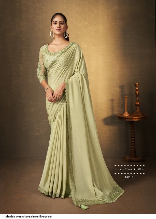 MAHOTSAV ERISHA SATIN SILK SAREE