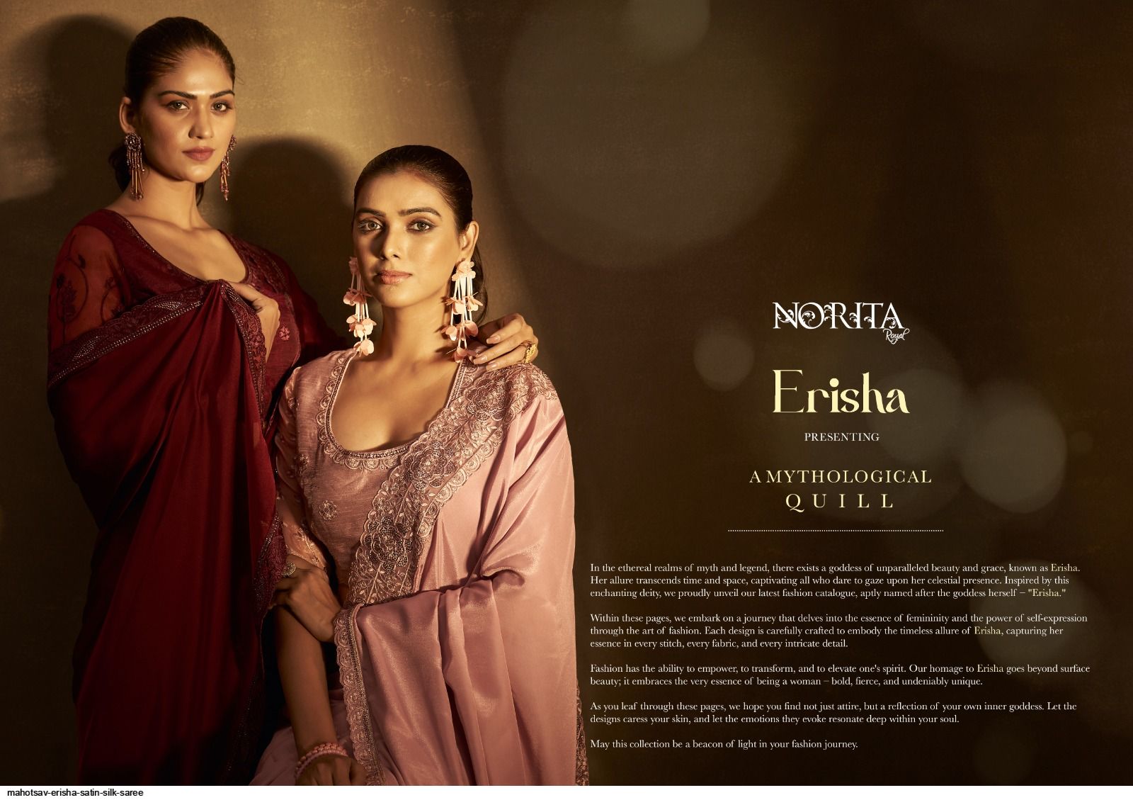 MAHOTSAV ERISHA SATIN SILK SAREE