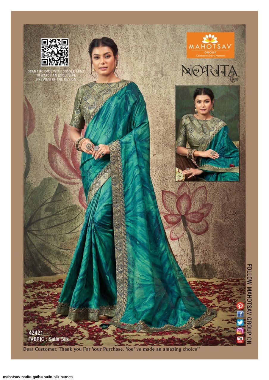 MAHOTSAV NORITA GATHA satin silk sarees
