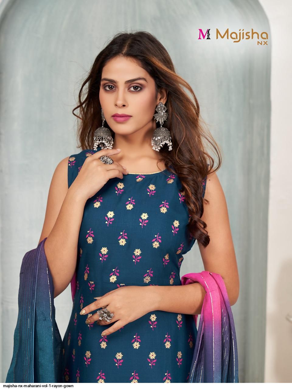 MAJISHA NX MAHARANI VOL 1 RAYON GOWN