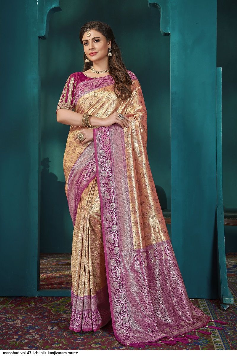 MANOHARI VOL 43 LICHI SILK KANJIVARAM SAREE