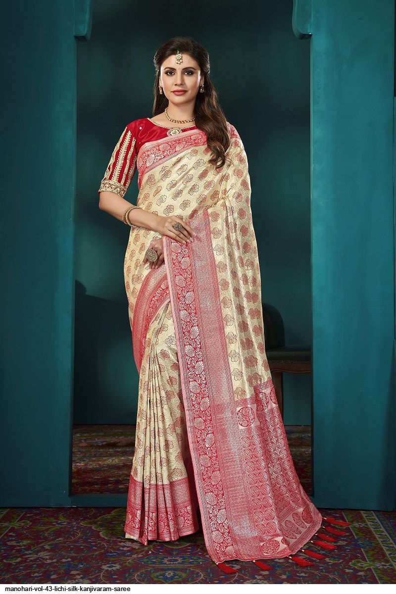 MANOHARI VOL 43 LICHI SILK KANJIVARAM SAREE