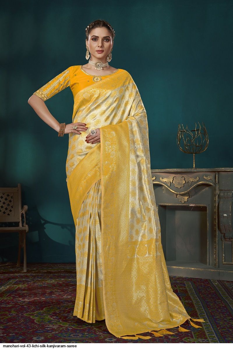 MANOHARI VOL 43 LICHI SILK KANJIVARAM SAREE